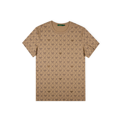 【3A抑菌+特牢钻】Raidy Boer/雷迪波尔夏新印花修身短袖T恤 7052