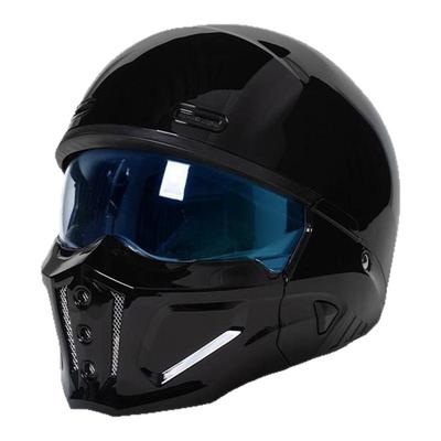 3C认证蝎子头盔二代复古摩托巡航机车网红组合头盔蓝牙耳机全盔