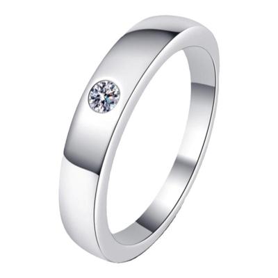 莫桑钻复古群镶戒指S925银镀金