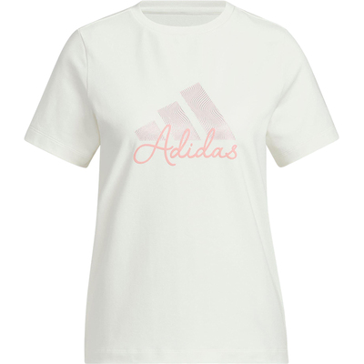 Adidas/阿迪达斯正品2025夏季款女士针织休闲透气短袖KF2677