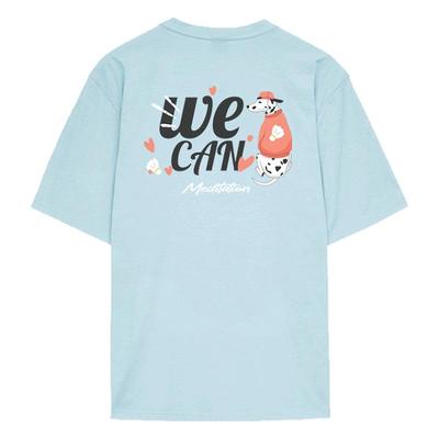 韩国2024秋冬meditation新品羽毛球服短袖男女同款运动速干休闲T2