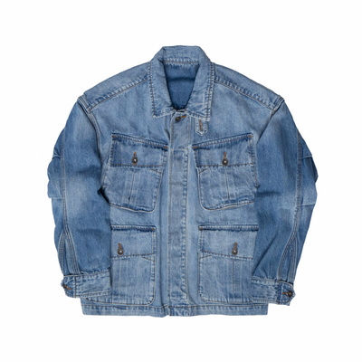 水洗牛仔外套KUFFYLINK复古