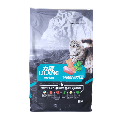 力狼牛肉味鱼肉味全价猫粮10kg