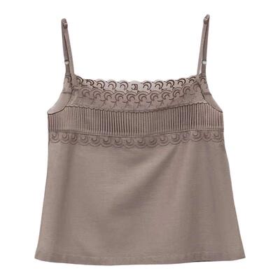 low classic LOOKNOW26春季新品多色花边吊带背心