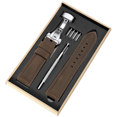 妙百年适配华为GT4真皮表带男款