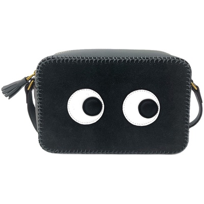 CTANDJIM麂皮眼睛斜挎包圆筒包