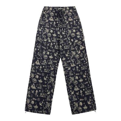 【明星同款】龙脸DRAGON FACE海上作战裤女款印花宽松休闲裤