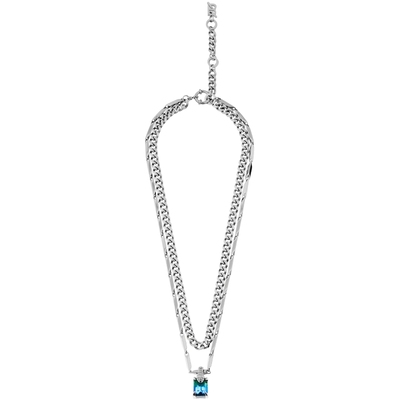 朋克嘻哈蛇头吊坠项链