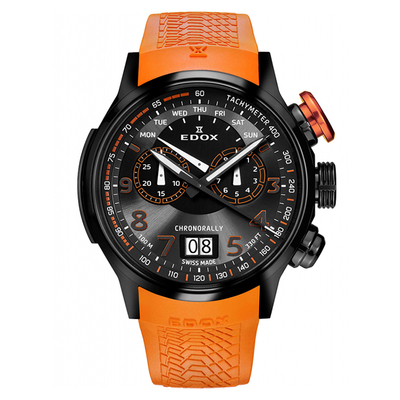 瑞士EDOX赛车运动石英计时手表