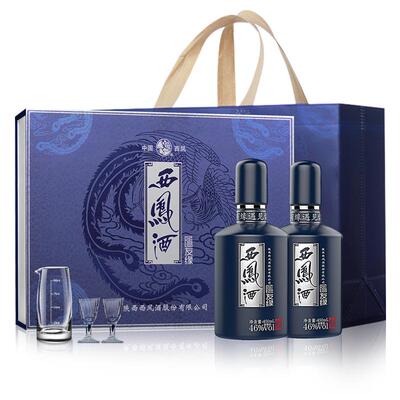 西凤酒46度上品友缘白酒礼盒送礼