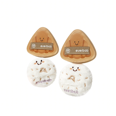 everbab气垫粉扑棉花糖三角饭团