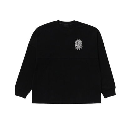 BAPEBLACK腰果花拼接长袖T恤