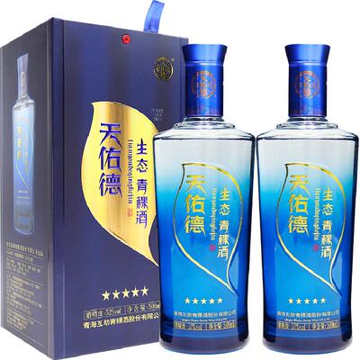 天佑德52度生态五星500ml×2瓶