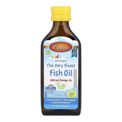 Carlson挪威鱼油Omega-3儿童DHA促进大脑健康记忆力补脑