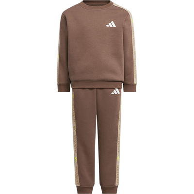 Adidas/阿迪达斯正品2025秋季款儿童针织日常休闲套装KS3073