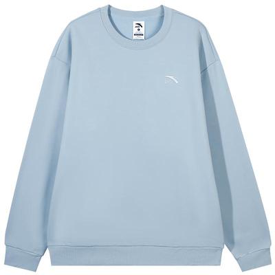 安踏蓝色休闲卫衣男款正品套头衫