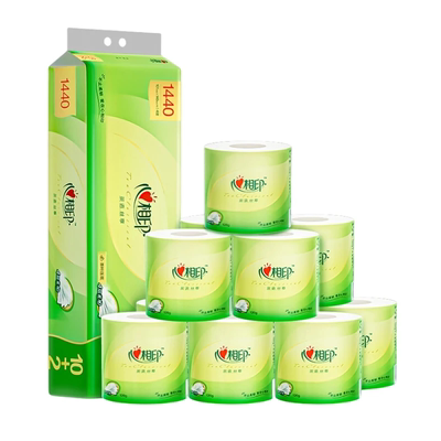 心相印卷纸4层120克12卷超韧有芯卷纸巾家用宿舍厕纸手纸卫生纸巾