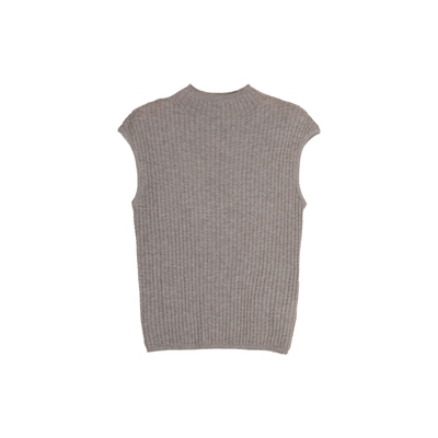 西町村屋简约无袖针织上衣