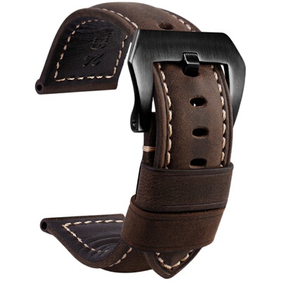 手表带靓美莱适配沛纳海真皮