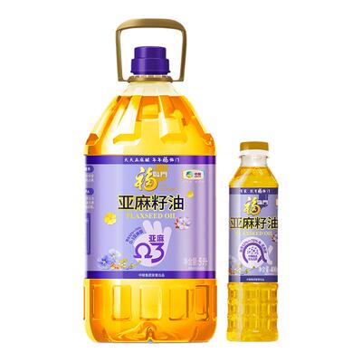 福临门冷榨亚麻籽油5L+400ml
