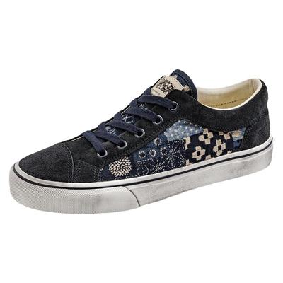 马登复古做旧古布帆布鞋