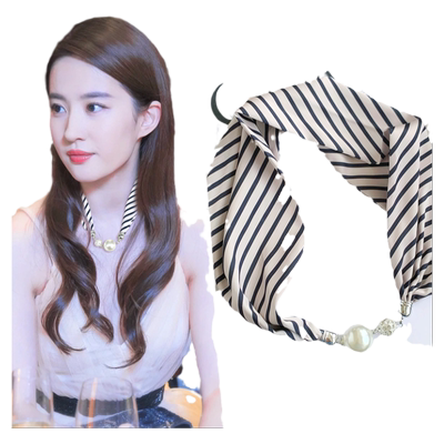 春夏秋冬磁吸扣丝巾项链丝巾