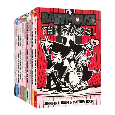 英文原版 Babymouse 老鼠宝宝系列1-10册 漫画小说 青少年英语课外读物 纽伯瑞儿童文学奖作者Jennifer Holm 英文版 进口英语书籍