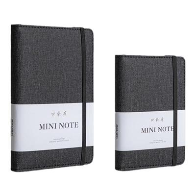 得力笔记本子A6便携式记事本22234随身携带迷你口袋本简约随手记口袋记录备忘录厚文具76日记本22235