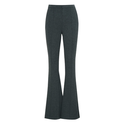 IDPAN女装微喇裤冬季新款时尚通勤气质百搭长裤显瘦灰色裤子