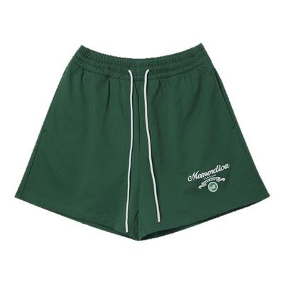 Momordica宽松短裤刺绣休闲裤