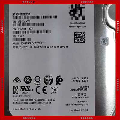 【问价】希捷6T SATA  ST6000NM021A 10个
