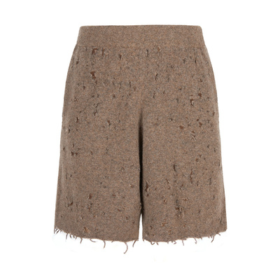 JNBY/江南布衣秋冬季休闲五分针织短裤含牦牛绒镂空设计5O0E13650