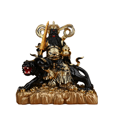 武财神赵公明神像佛堂客厅办公室店铺居家用供奉树脂佛像真身摆件