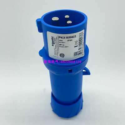 议价现货施耐德PKX16M423直体工业插头200.250V, 16A, 2PE, IP44