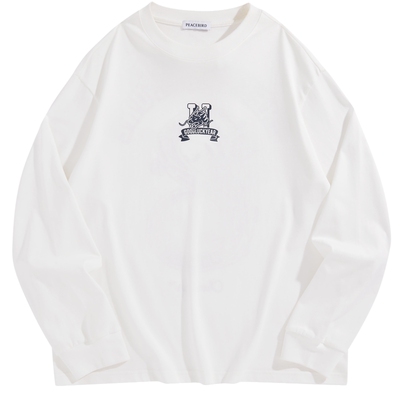 【CNY新年系列】太平鸟男装春季休闲长袖T恤 B2CPE1127