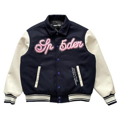 Sp5der worldwide 555555  Jacket 欧美高街刺绣男女款夹克