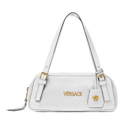 【24期免息】VERSACE/范思哲 女士Versace Tag保龄球单肩包