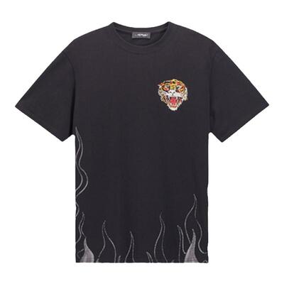 Ed Hardy埃德哈迪秋季新款美式复古潮牌虎头男士时尚短袖T恤