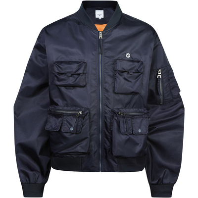 GuukaTech多口袋棒球领飞行夹克