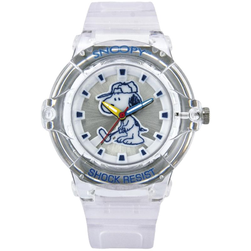 snoopy史努比儿童手表女款学生简约时尚夏季防水初高中透明表女孩_虎窝淘