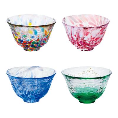 aderia清酒杯四季酒杯津轻玻璃杯