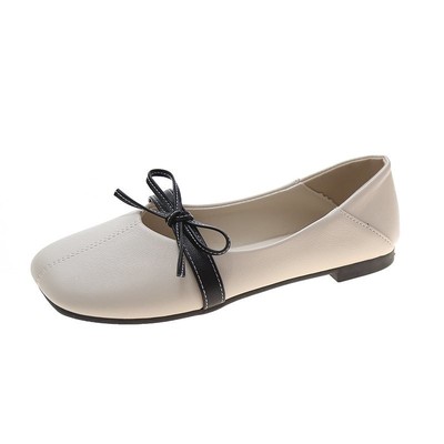 百搭温柔仙女风一脚蹬豆豆鞋