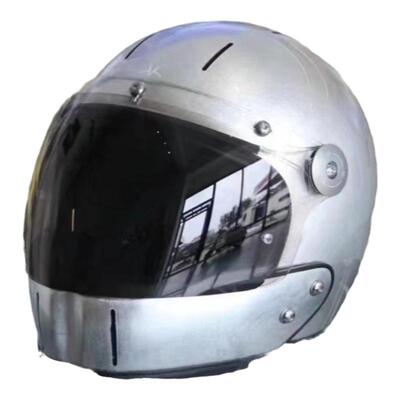 银箔铜下巴VELDT碳纤维复古头盔