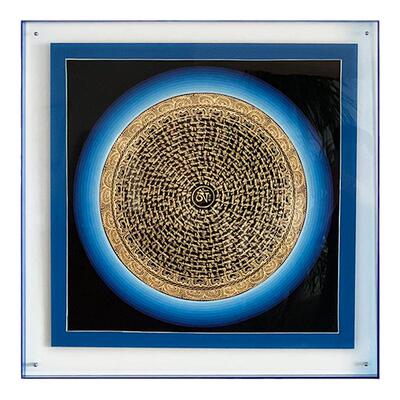 Universe Mandala视觉艺术玄关镇宅尼泊尔纯手绘亚克力框唐卡画