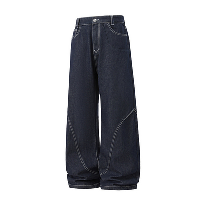 CHANMONTH美式复古原色牛仔裤男