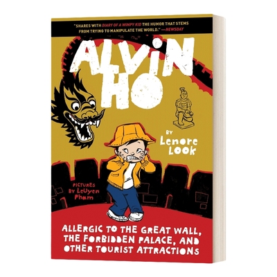 英文原版 Alvin Ho Allergic to the Great Wall 胆小鬼阿文6 英文版 进口英语原版书籍儿童图书