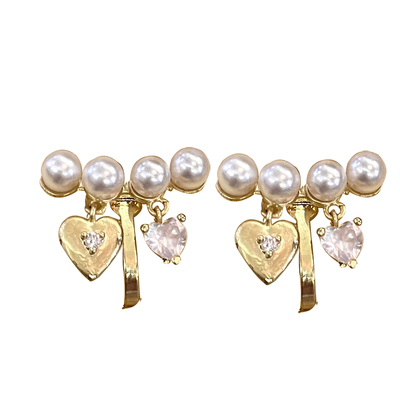 黄打屁小巧精致灵动925银耳钉