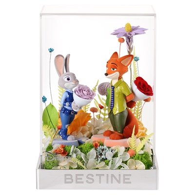 柏治廷迪士尼疯狂动物城永生花束