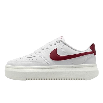 Nike耐克女鞋Court Vision Alta白红复古厚底休闲板鞋DZ5394-103