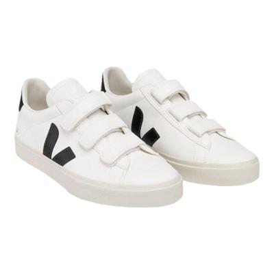 自营欧洲直邮VEJA RECIFE CHROMEFREE系列 男女皮革黑标魔术贴运